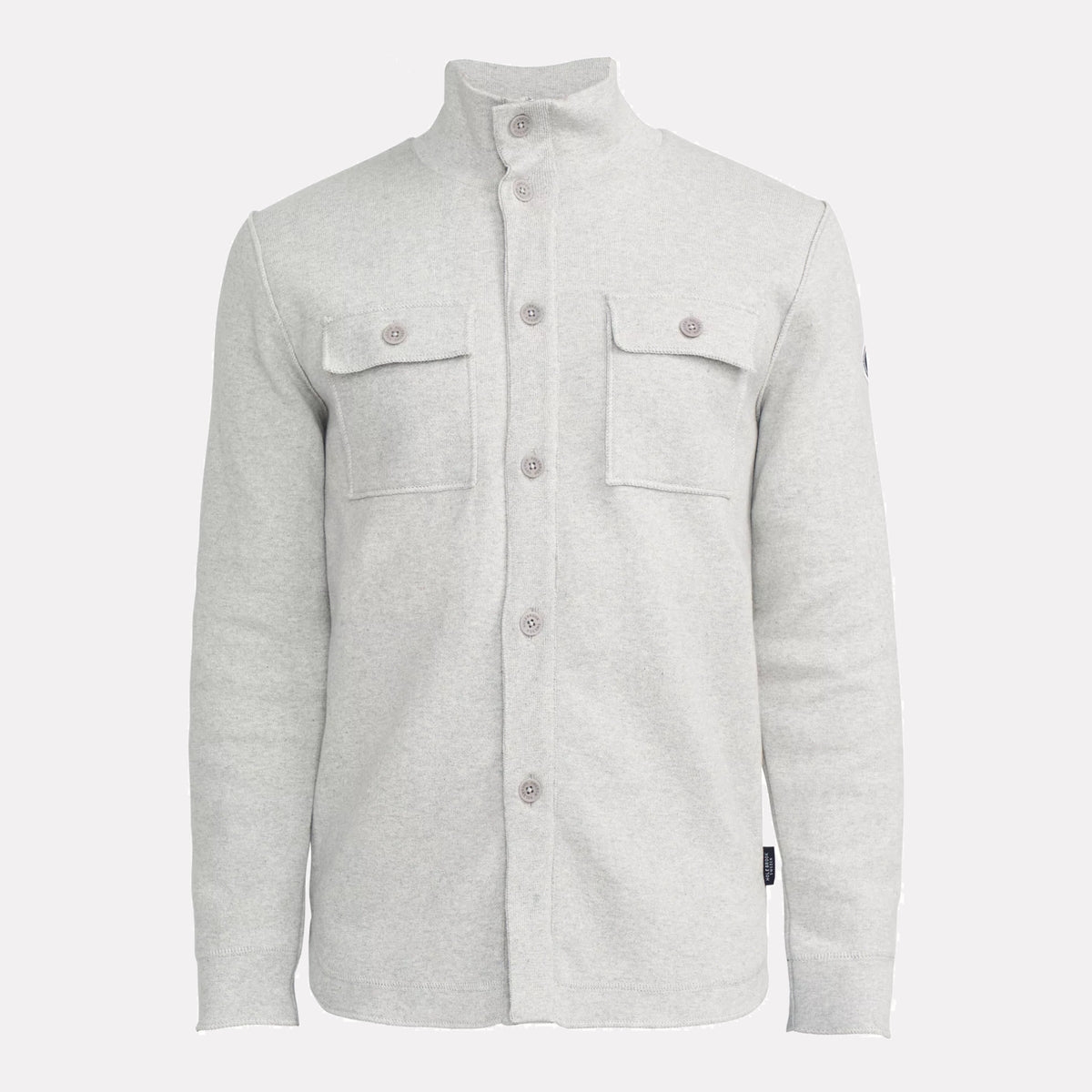 Edwin Wind Proof Knitted Shirt Jacket / Light Grey Melange– Churchills ...