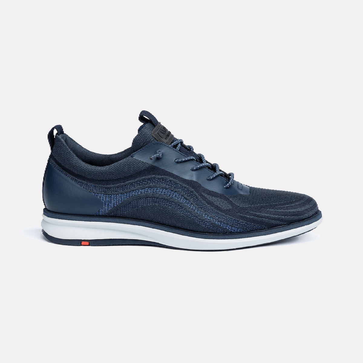 LLOYD "MAGNUS" Flexible Outsole Knit Sneaker / Black and Blue ...